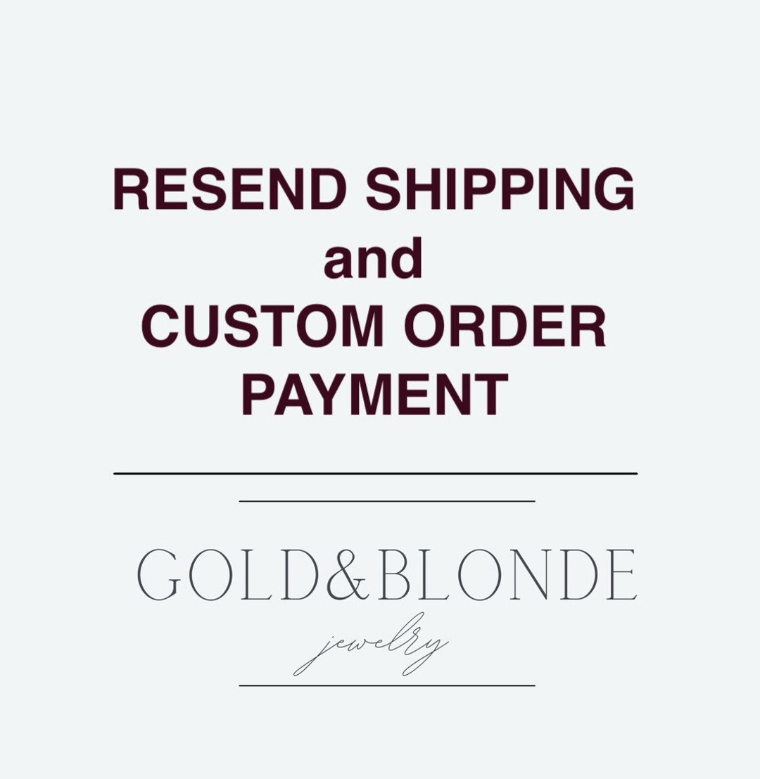 Shipping Adjustment - Customization Fee - Resend Reshipping Fee - Tip - Expedite Processing ...