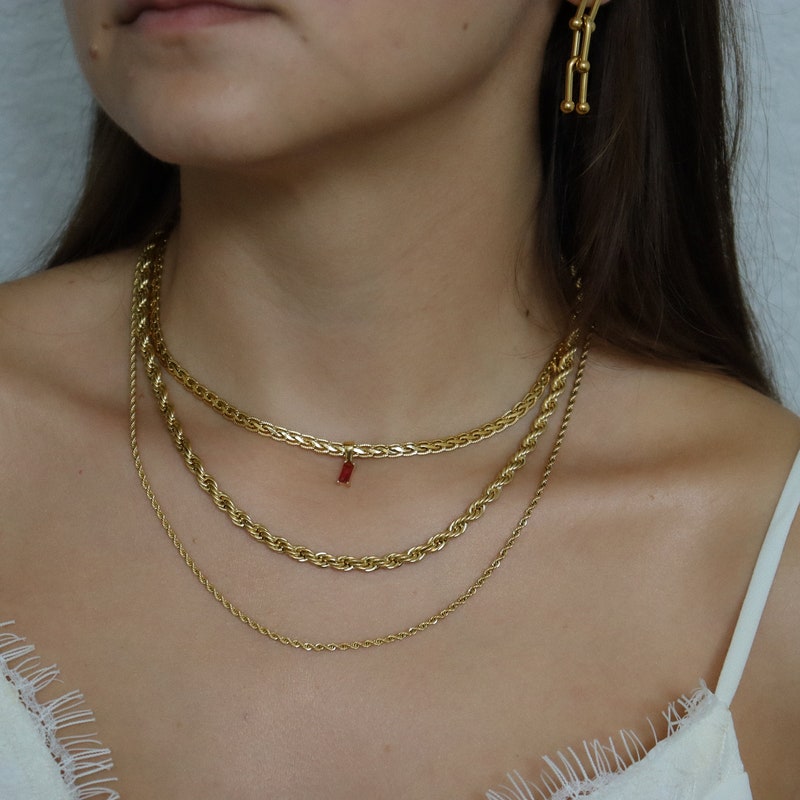 Gold Necklace - Etsy