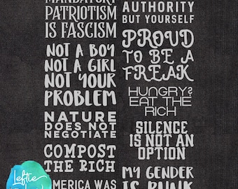 Leftist Fabric Sew-on Patches 16 | Etsy