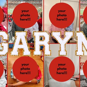 Fully Custom Preppy Monogram Desktop Wallpaper Collage - Etsy