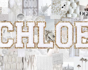 Custom Green Preppy Monogram Desktop Wallpaper Collage - Etsy