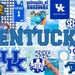 Custom Blue Preppy Monogram Desktop Wallpaper Collage - Etsy