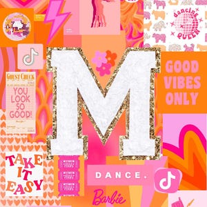 Fully Custom Preppy Monogram Desktop Wallpaper Collage - Etsy