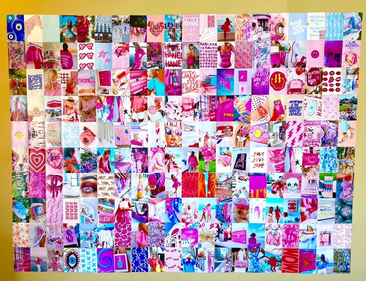 350 Photos Preppy Wall Collage Photo Kit digital Download - Etsy