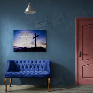 Ephesians 1:17-19, Christian Inspirational Canvas Wall Art Prints ...