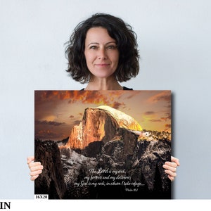 Psalm 18:2, the Lord is My Rock, Christian Inspirational Canvas Wall ...