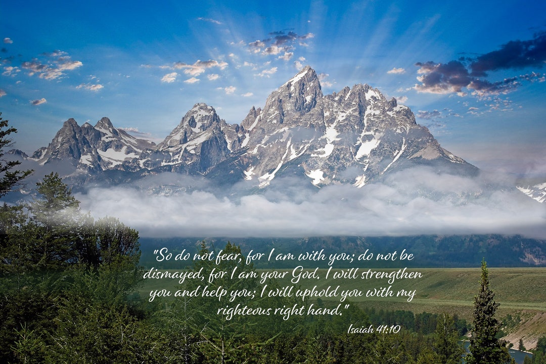 Isaiah 41-10, the Lord is With You, Christian Inspirational Canvas Wall ...
