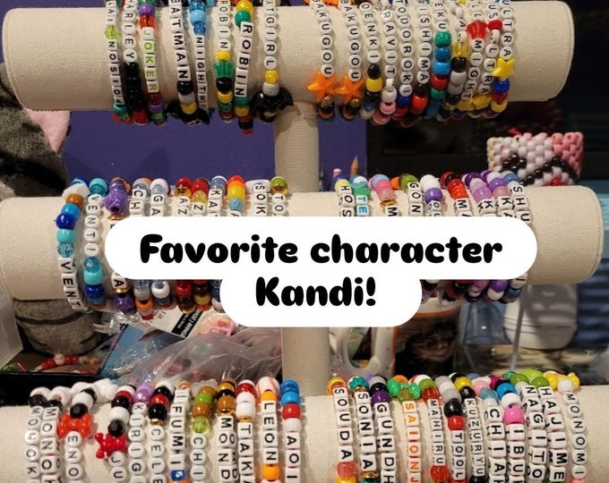Favorite Character Inspired Customized Kandi Bracelets! - Etsy
