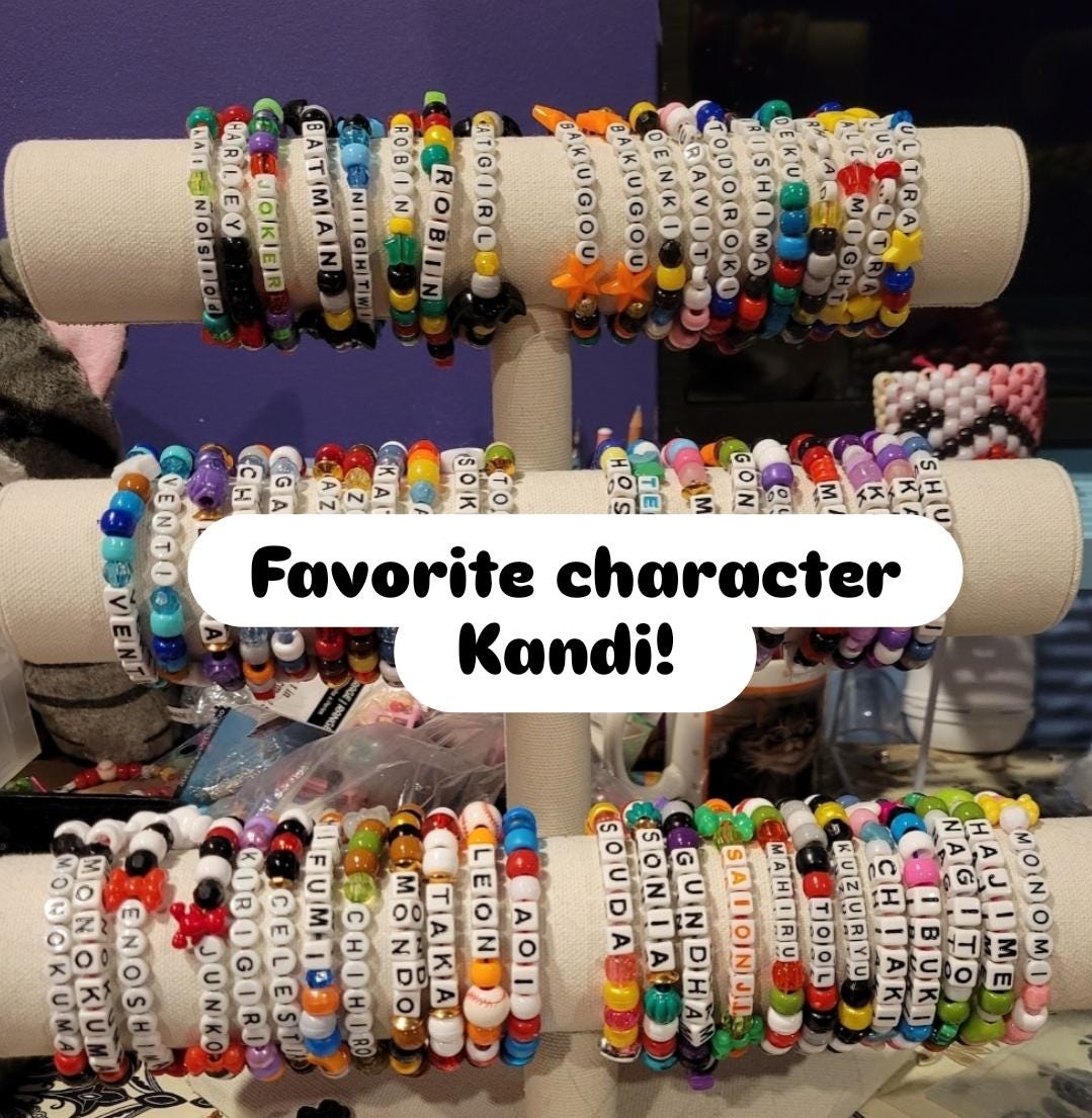 Favorite Character Inspired Customized Kandi Bracelets! - Etsy
