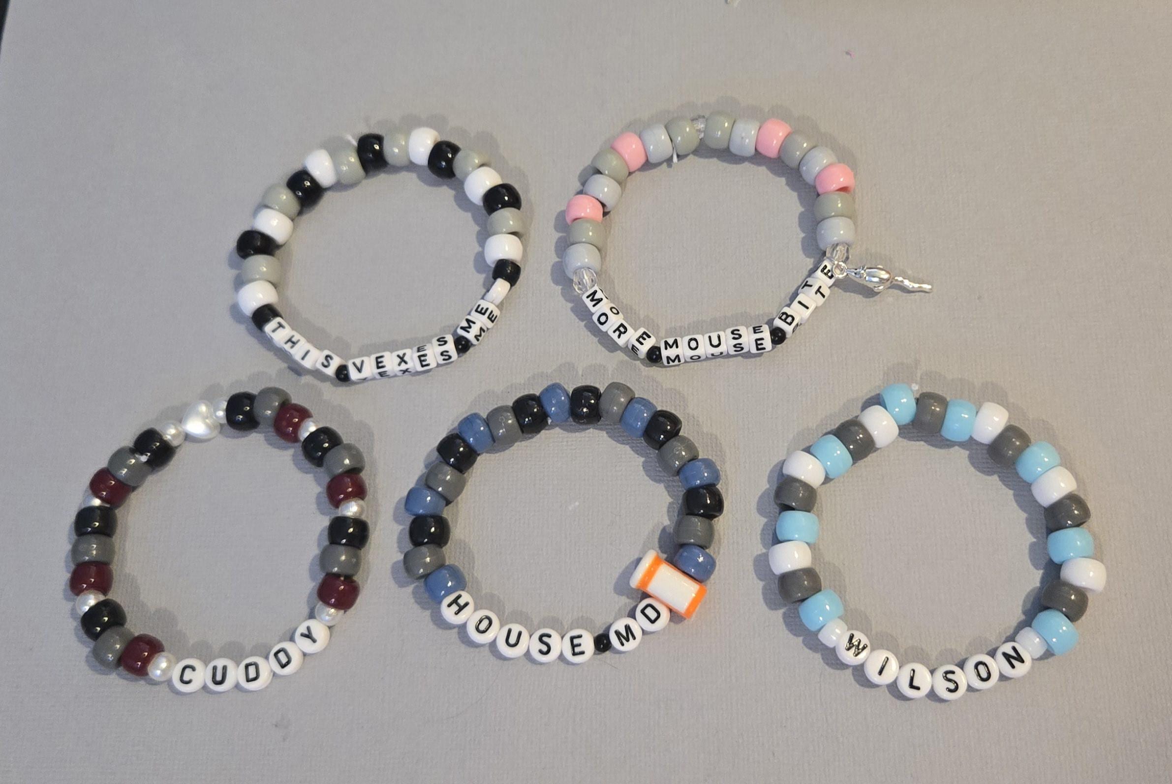 Kandi Single Medical House Inspired Md Friendship Beaded Bracelet Dr ...