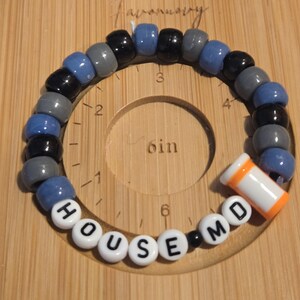 Kandi Single Medical House Inspired Md Friendship Beaded Bracelet Dr ...