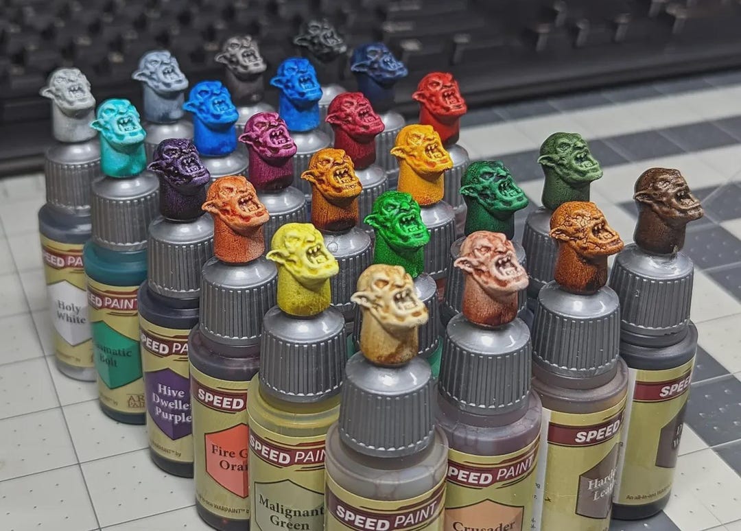 Paint Bottle Cap Swatches: Color Matching for Army Painter Bottles | 3D ...
