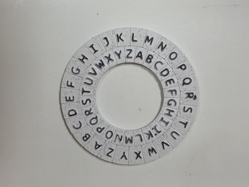 Spy Puzzle Ring, Caesar Cipher (rotating Code Tool STL | Brain Teaser ...