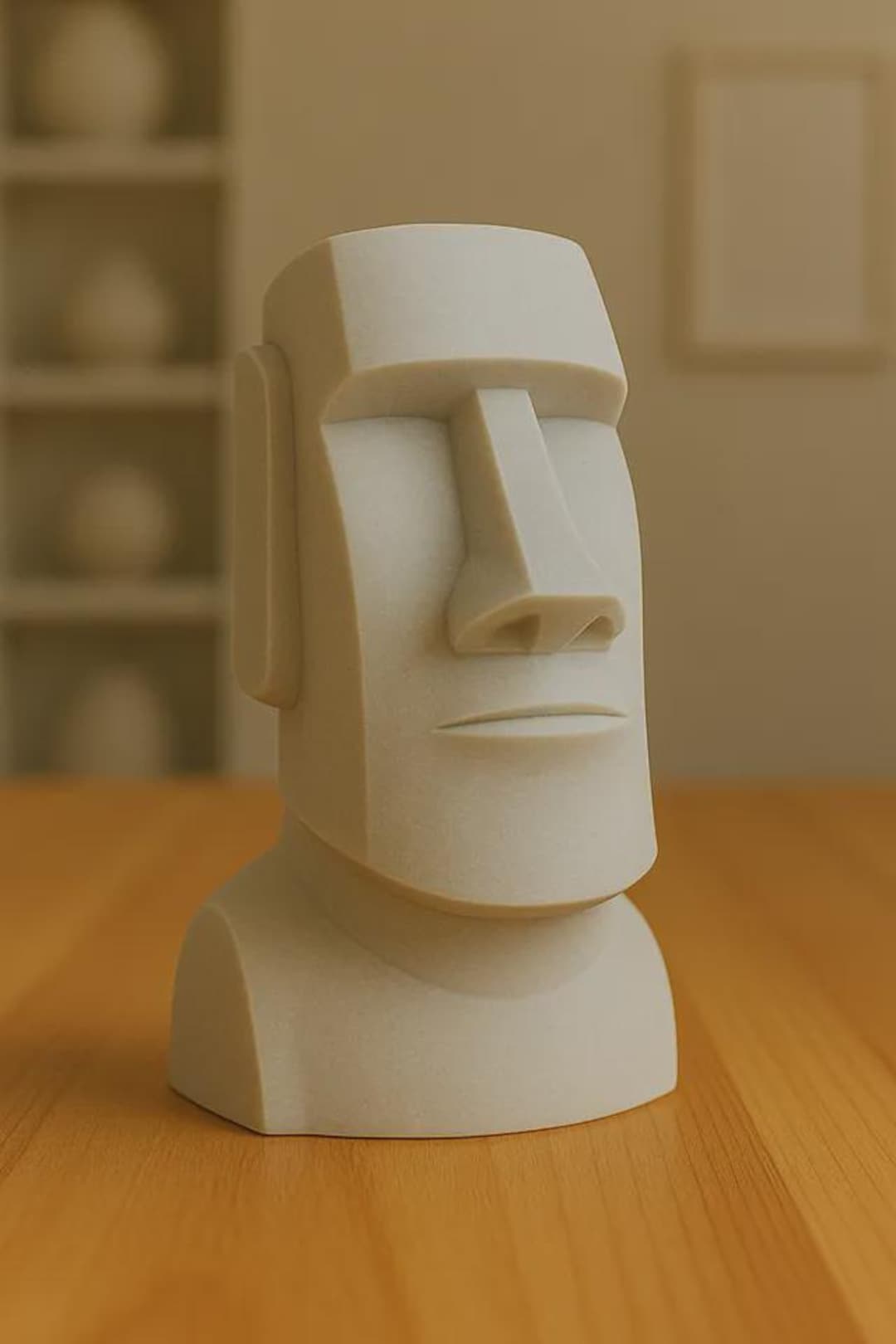 Moai Head Statue: Travel-inspired Decor (easter Island Sculpture) STL ...
