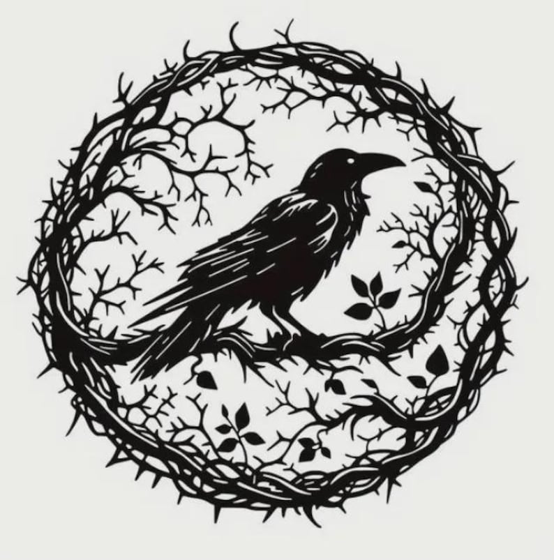 Raven Wall STL File: 3D Printable Gothic Art (digital Download) - Etsy