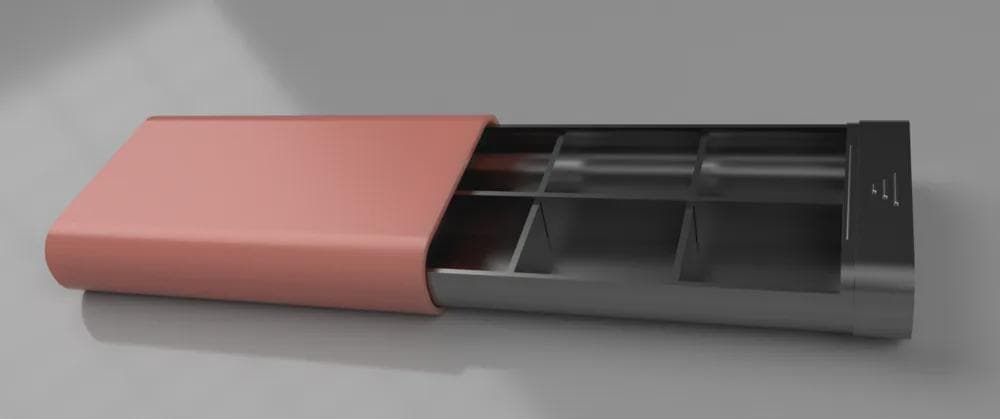Minimalist Pill Box STL | Compact Travel Pill Case | Support‑free 3D ...