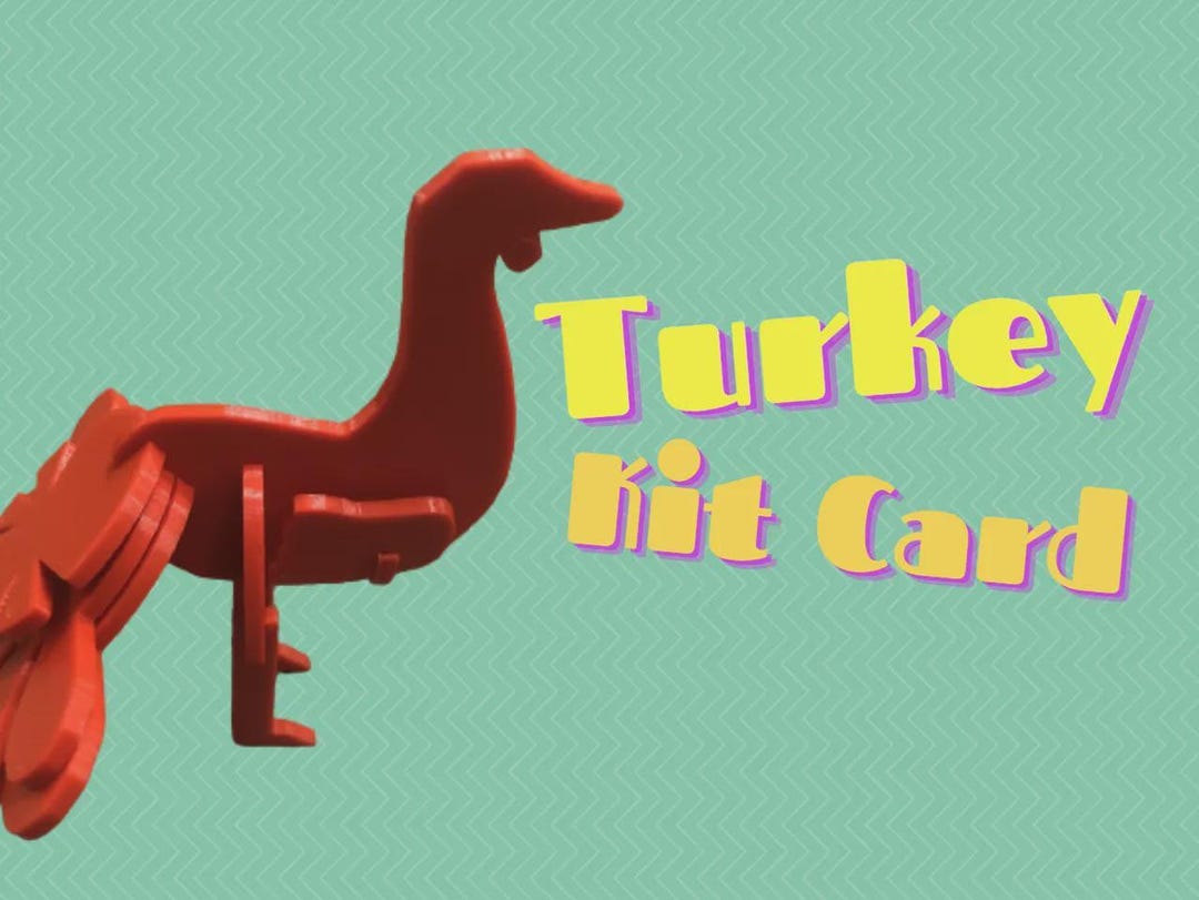 Thanksgiving Turkey Craft Kit, Printable Fun (easy Assembly) - Etsy