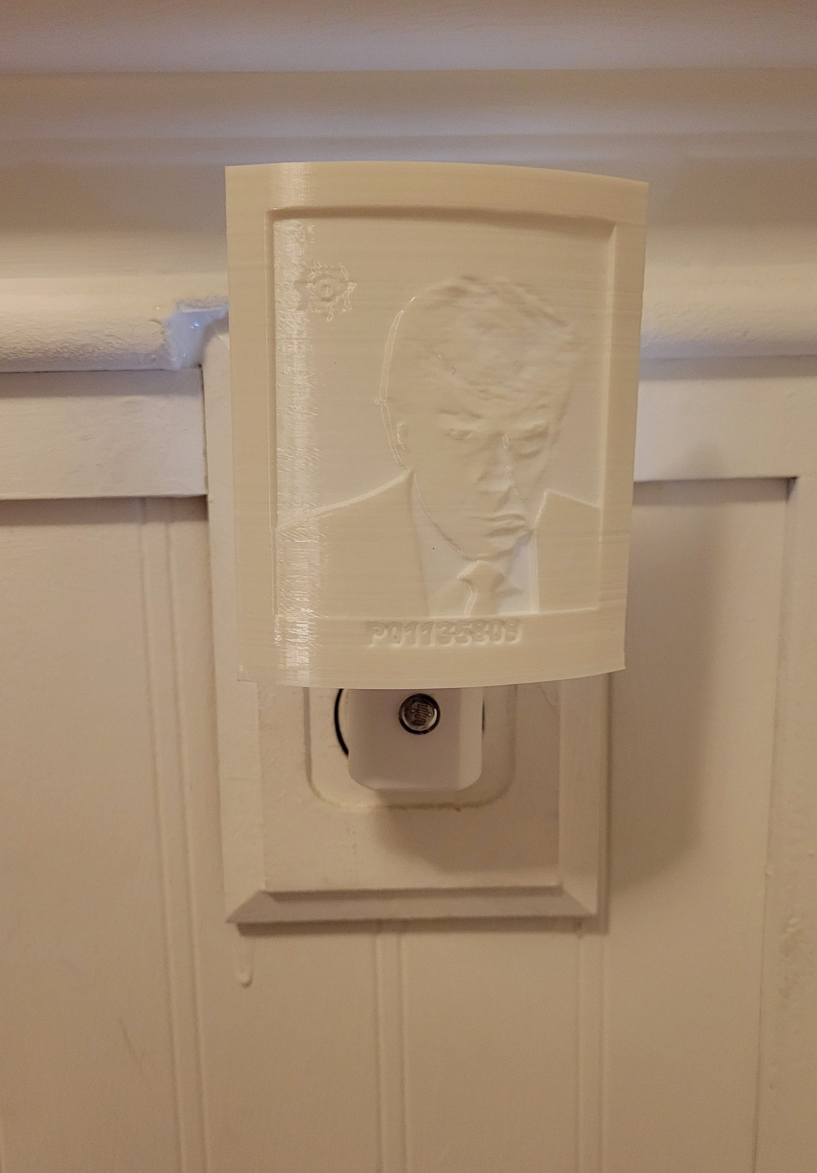 3D Printed Trump Mugshot Photo Night Light With Inmate Number P01135809 ...