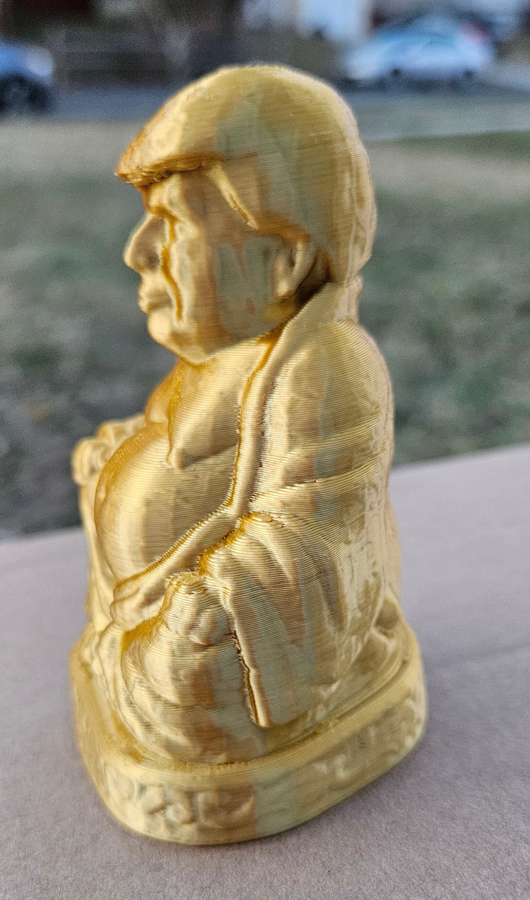 3D Printed Golden Trump Buddha - Etsy