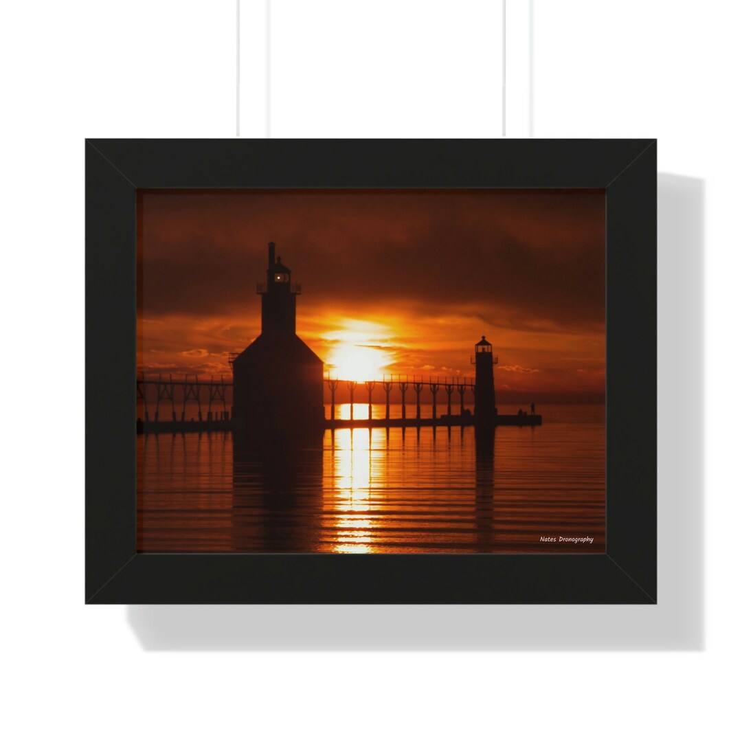 Framed Horizontal Poster, Golden Hour, Ready to Hang, Framed Wall Art ...