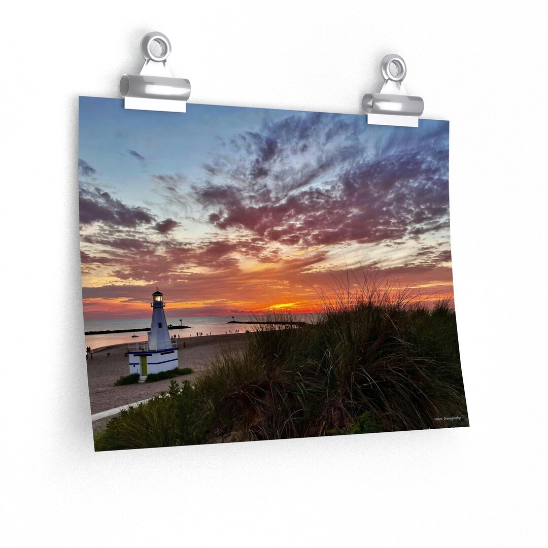 Unframed Poster, New Buffalo Sunset, Wall Art, Wall Print, Rolled up ...