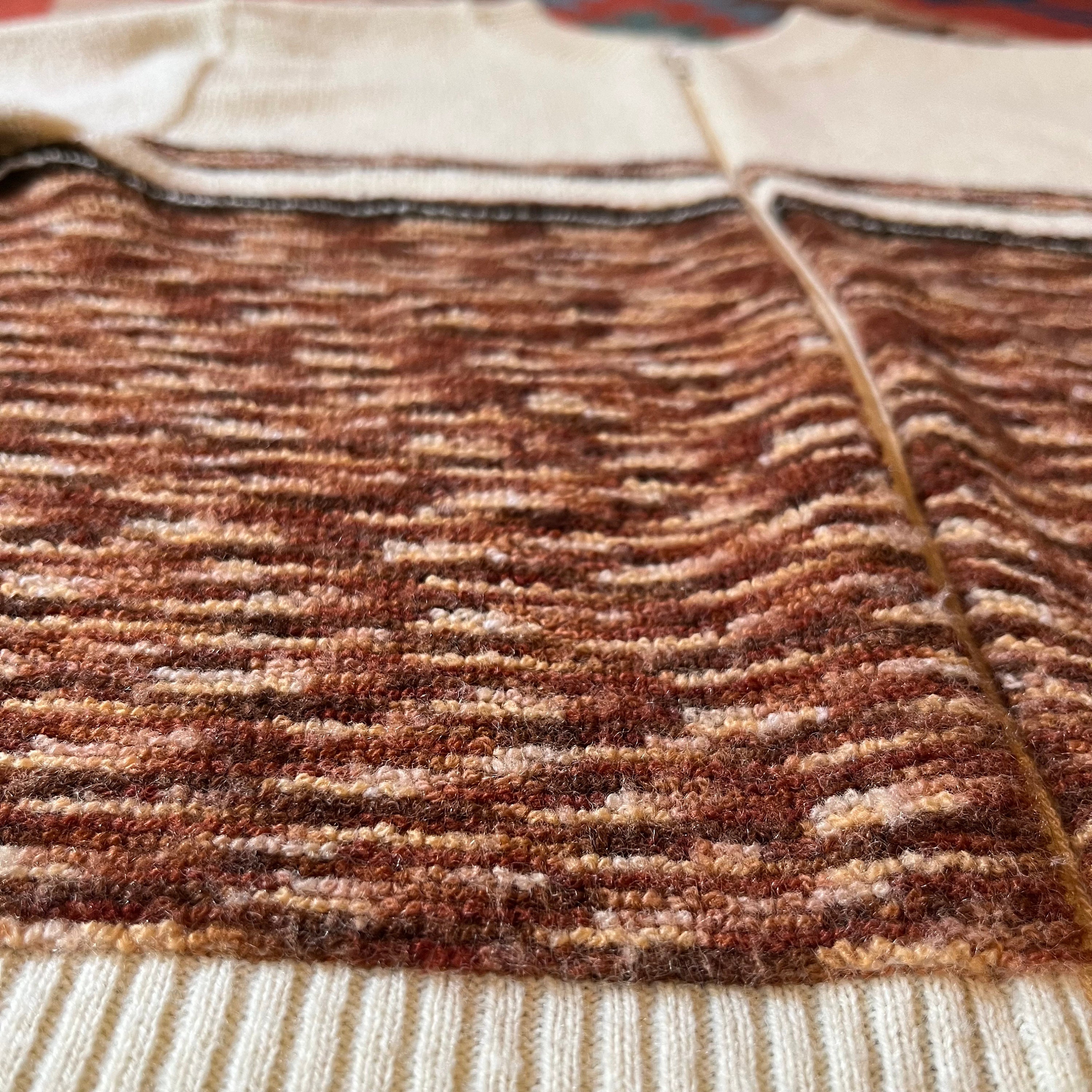 Vintage Terry Cloth Neutral Space Dye Zip Front Cardigan XS/S - Etsy