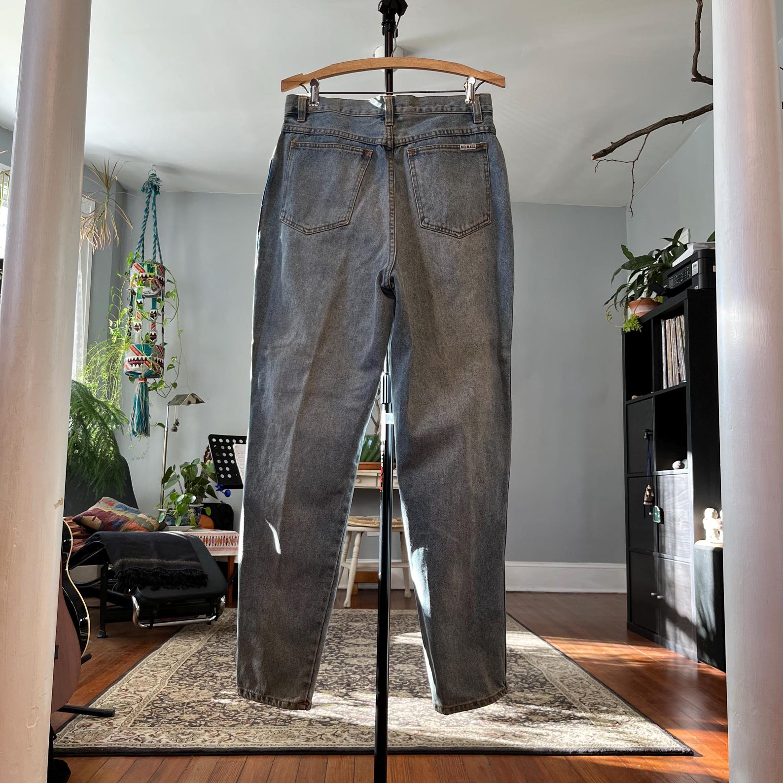 Vintage Deadstock Bill Blass Light Wash Denim Sand Blast Mom Jeans 29 ...
