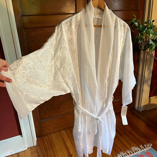 White Brocade - Etsy