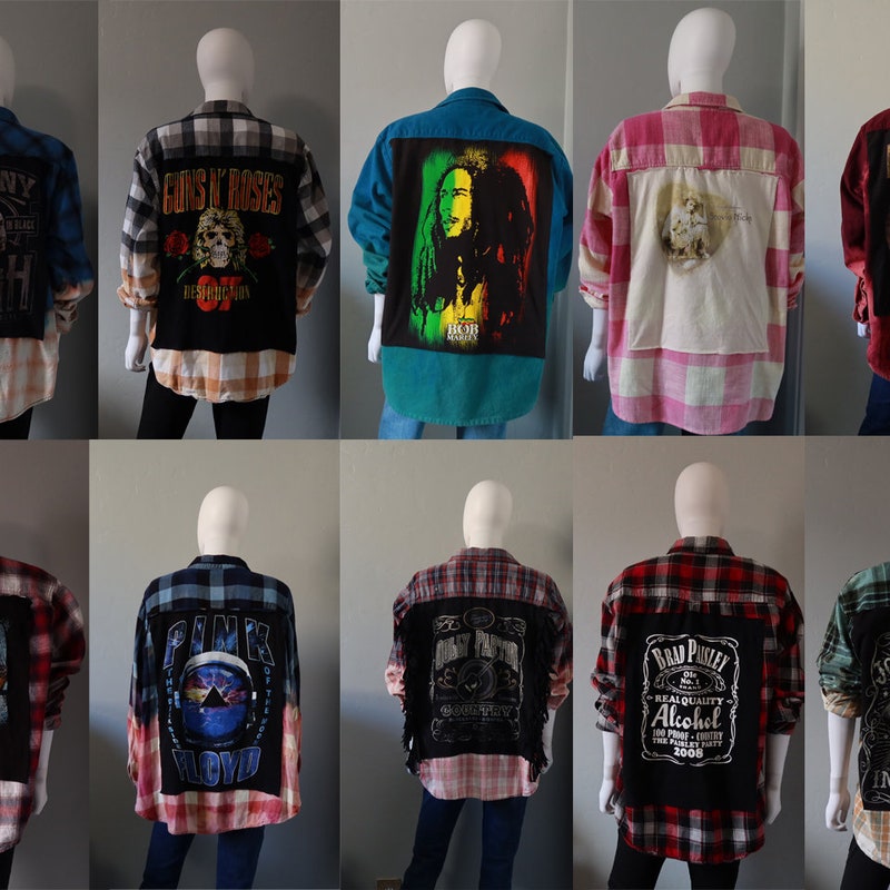 Upcycled Flannel Shirts - Etsy