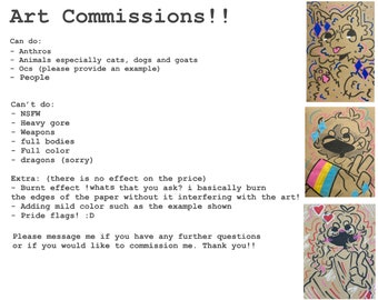 Cat Art Commissions - Etsy