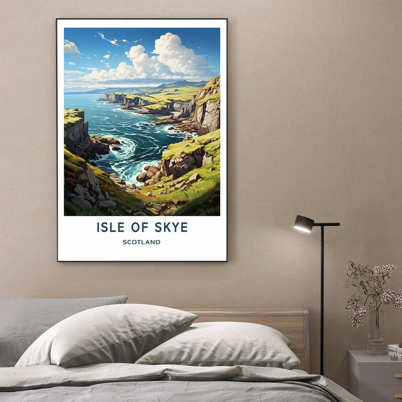Isle of Skye Travel Print Wall Art Isle of Skye Wall Hanging Home Décor ...