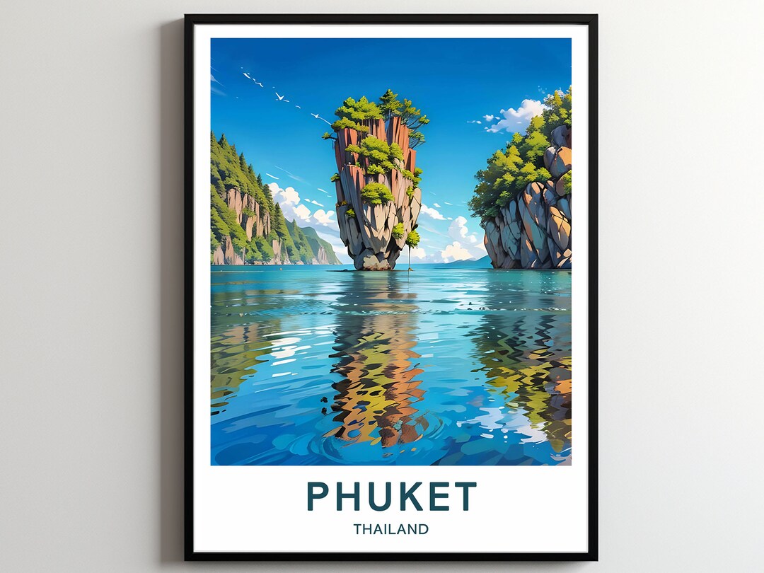 Phuket Travel Print Wall Art Phuket Wall Hanging Home Décor Phuket Gift ...