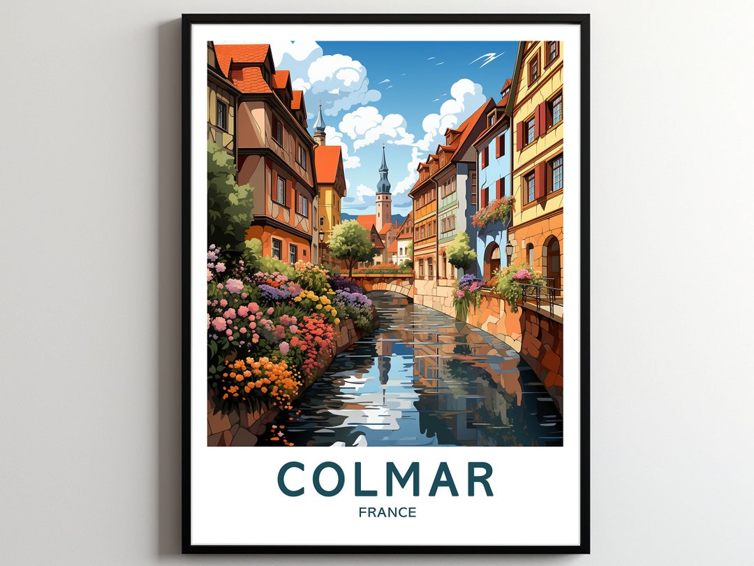 Colmar Travel Print Wall Art Colmar Wall Hanging Home Décor Colmar Gift ...