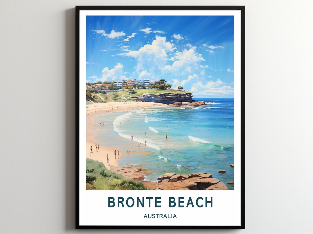 Bronte Beach Travel Print Wall Art Bronte Beach Wall Hanging Home Décor ...