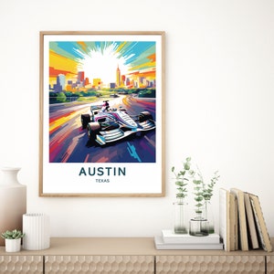 Austin Poster, Texas Race Car Art, Motorsport Travel Prints for ...