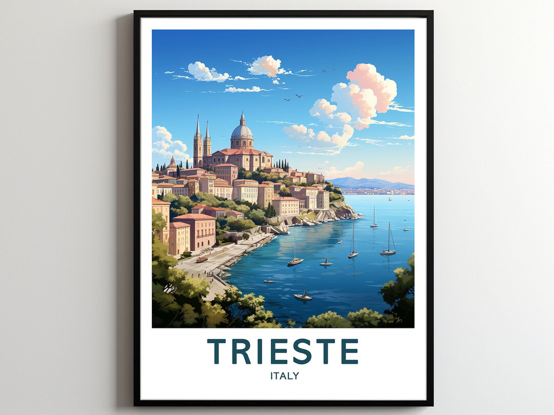 Trieste Travel Print Wall Art Trieste Wall Hanging Home Décor Trieste ...