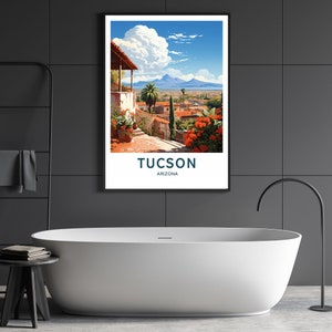 Tucson Travel Print Wall Art Tucson Wall Hanging Home Décor Tucson Gift ...