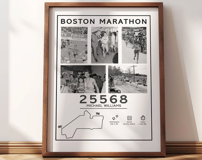Personal Marathon Gifts, Marathon Commemorative Photo Frames, Fun ...