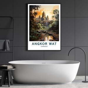 Angkor Wat Travel Print Wall Art Angkor Wat Wall Hanging Home Décor ...