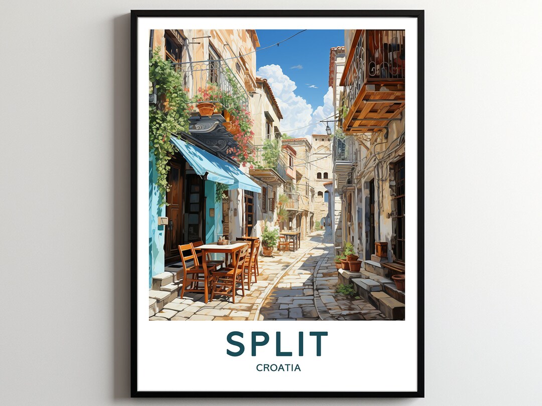 Split Travel Print Wall Art Split Wall Hanging Home Décor Split Gift ...