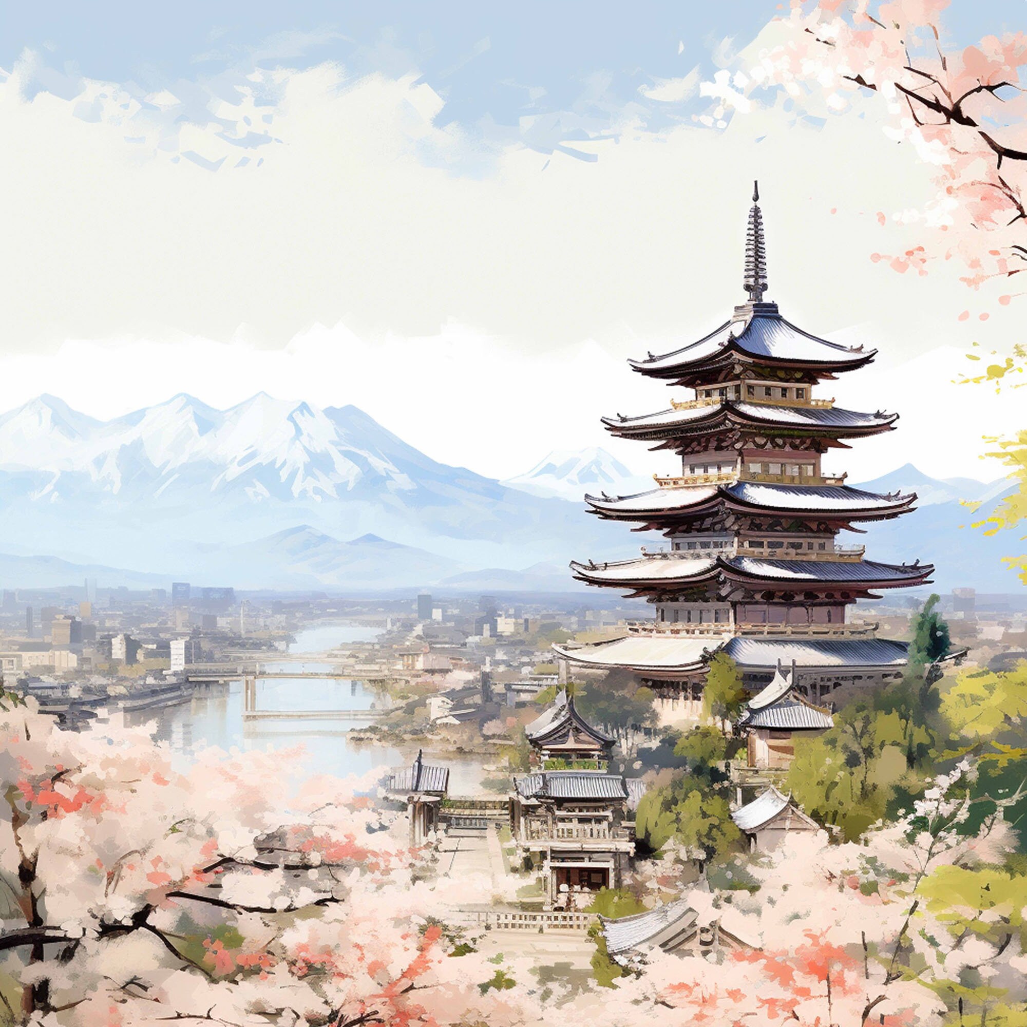 Kyoto Travel Print Wall Art Kyoto Wall Hanging Home Décor Kyoto Gift ...