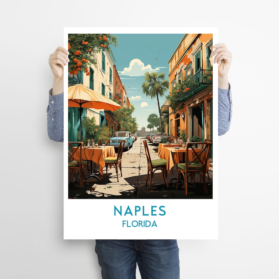 Naples Travel Print Wall Art Naples Wall Hanging Home Décor Naples Gift ...