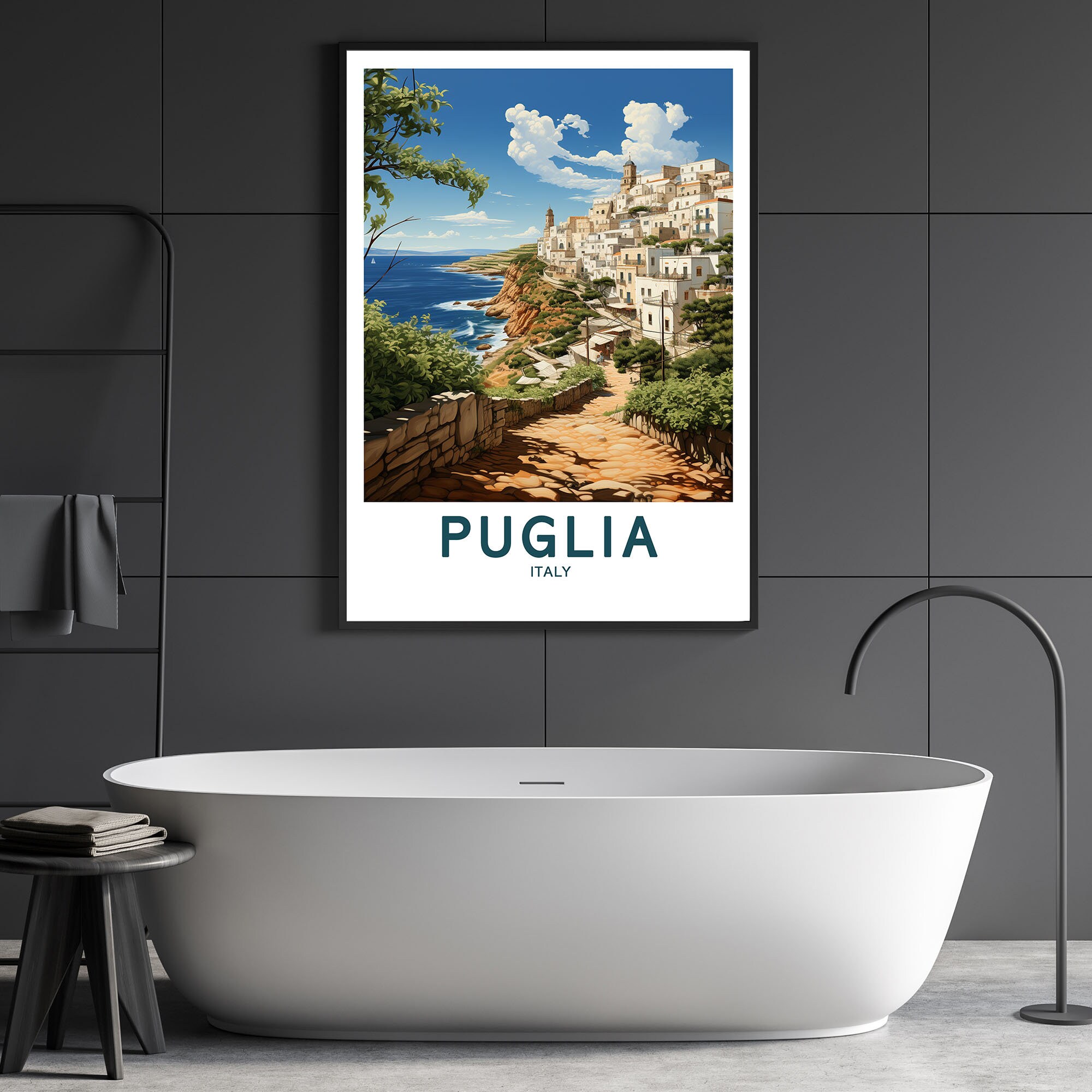Puglia Travel Print Wall Art Puglia Wall Hanging Home Décor - Etsy