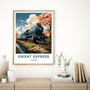 Orient Express Travel Print Wall Art Orient Express Wall Hanging Home ...