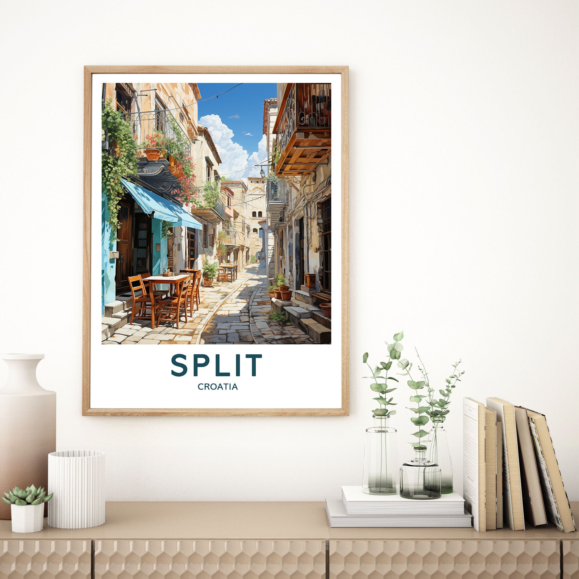 Split Travel Print Wall Art Split Wall Hanging Home Décor Split Gift ...