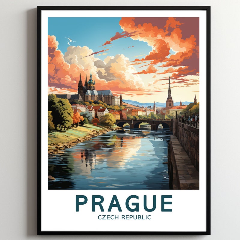 Prague Poster - Etsy