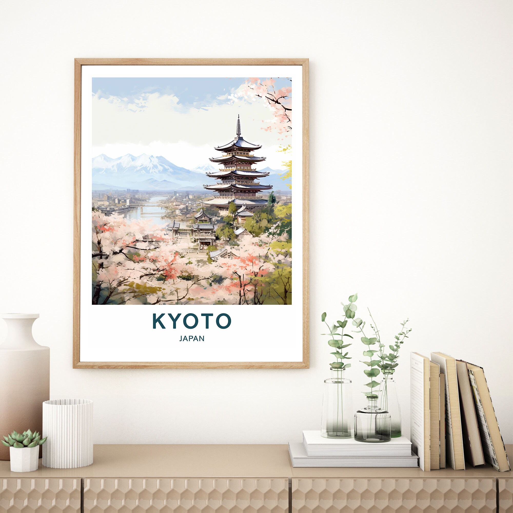Kyoto Travel Print Wall Art Kyoto Wall Hanging Home Décor Kyoto Gift ...