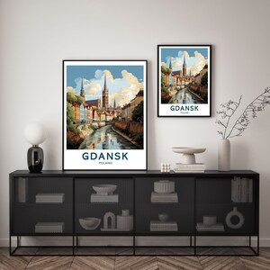 Gdansk Travel Print Wall Art Gdansk Wall Hanging Home Décor Gdansk Gift Art Lovers Poland Art ...
