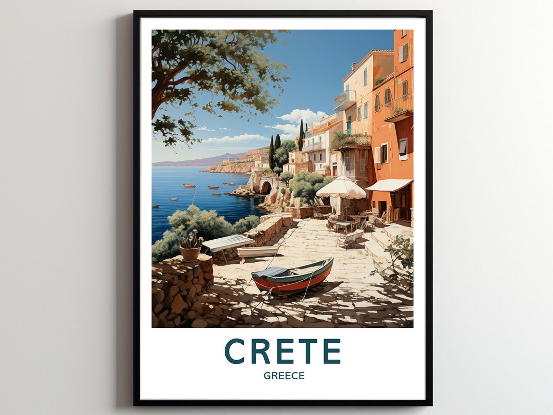 Crete Travel Print Wall Art Crete Wall Hanging Home Décor Crete Gift ...