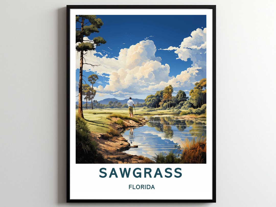 Sawgrass Travel Print Wall Art Sawgrass Wall Hanging Home Décor ...